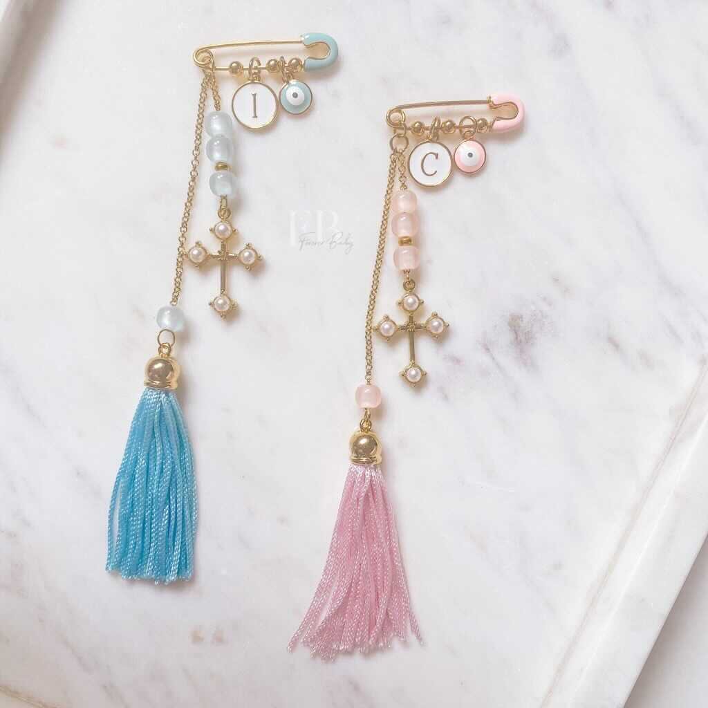 Pearl Cross Tassel Pin – ForeverBabyCo