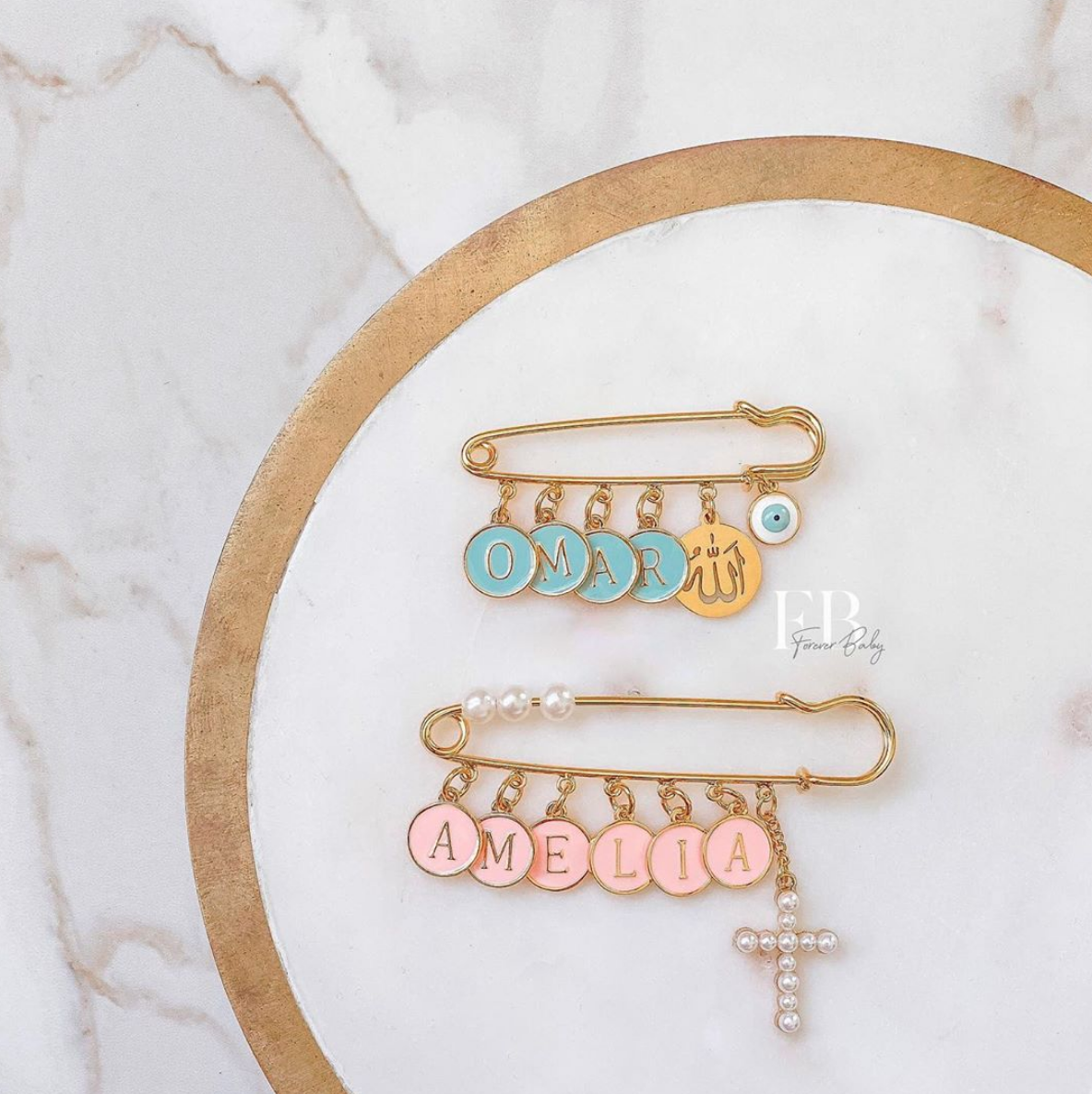 Personalised Name Pin - One Colour – ForeverBabyCo
