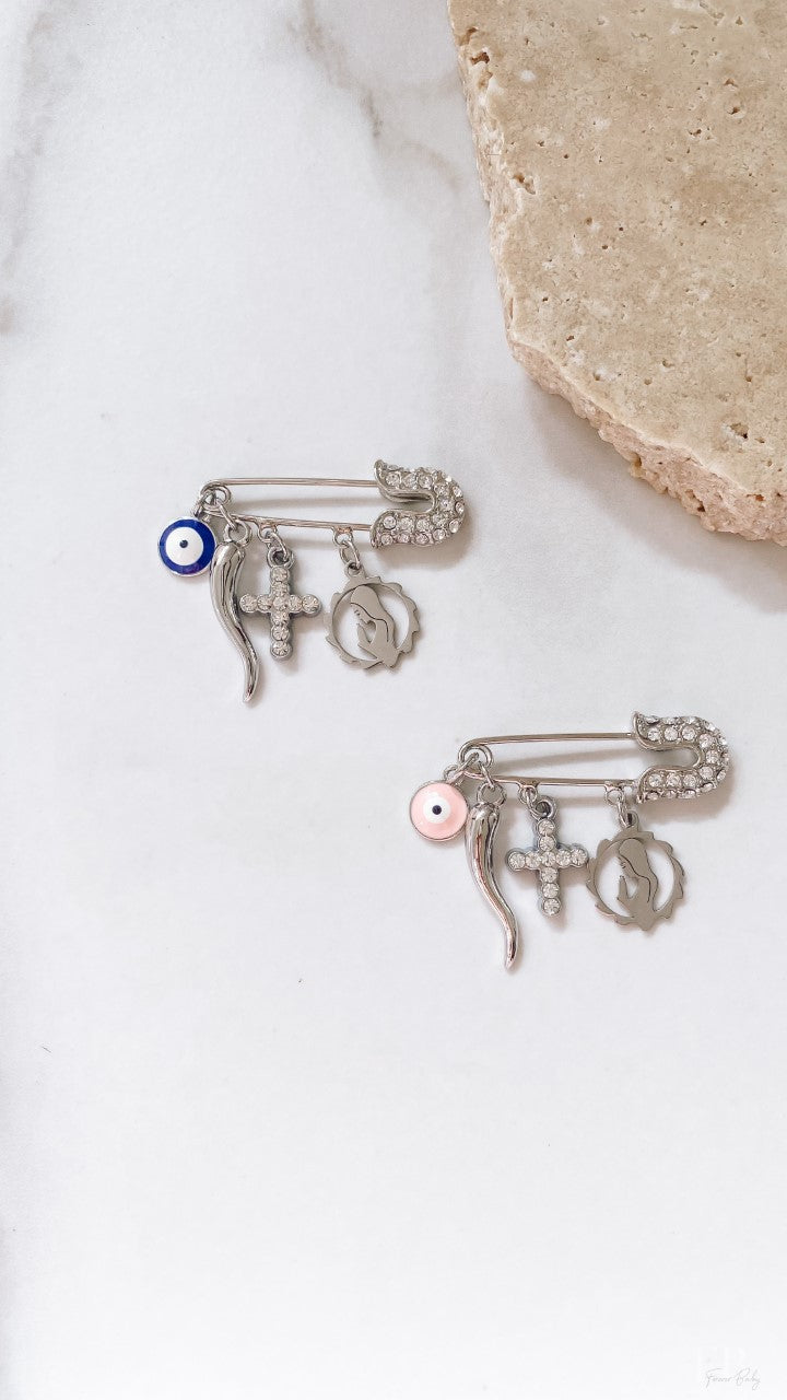 Diamond Silver Italian Corni - 4 Charm – ForeverBabyCo
