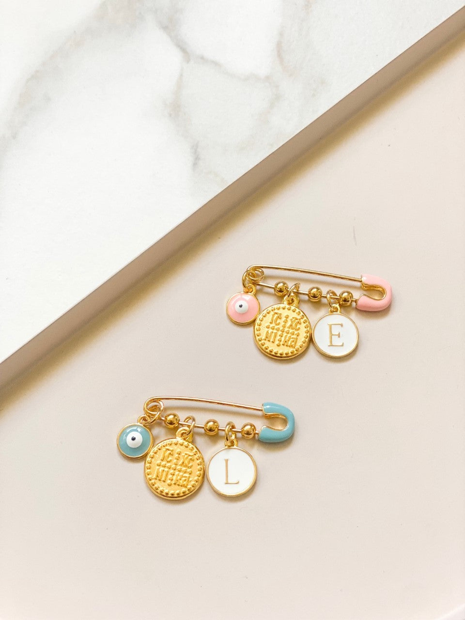Gold ICXC NIKA Orthodox Charm - Greek Baby Pin | Forever Baby Co ...